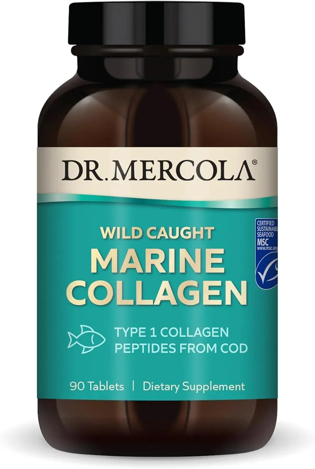 Dr. Mercola Wild Caught Marine Collagen 90 Tabletas – The Red Vitamin MX