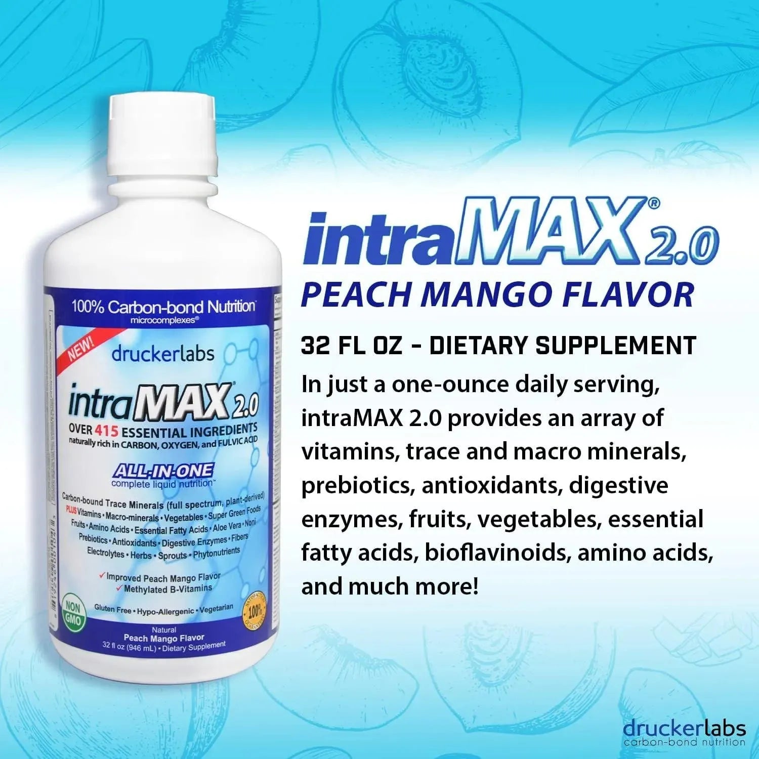 Drucker Labs IntraMAX 2.0 Liquid Multivitamin 32Oz. – The Red Vitamin MX