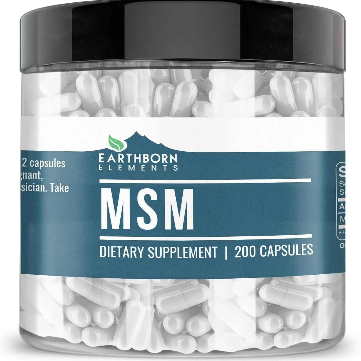 Earthborn Elements Methylsulfonylmethane MSM 200 Capsulas – The Red ...