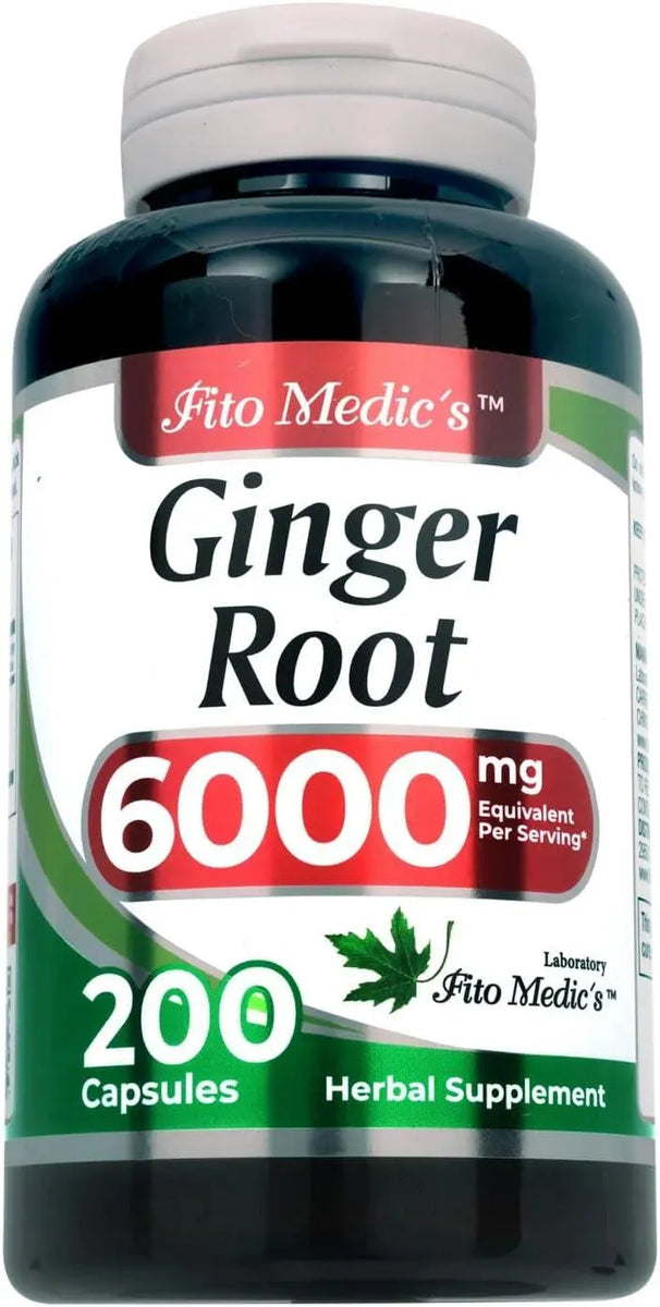 FITO MEDIC'S Ginger 6000Mg. 200 Capsulas – The Red Vitamin MX