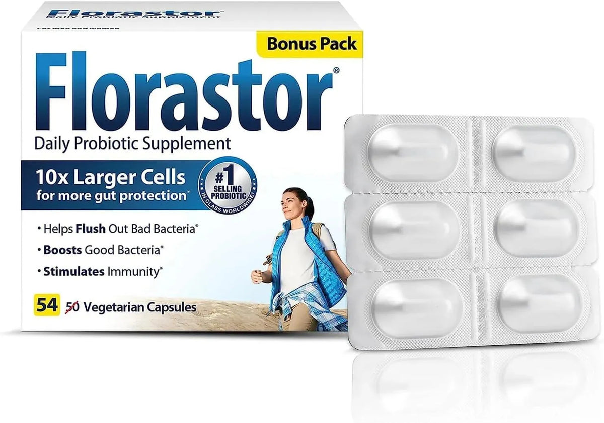 Florastor Probiotics 54 Capsulas – The Red Vitamin MX
