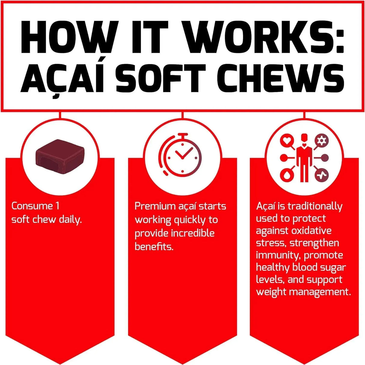 Force Factor Acai Soft Chews 30 Tabletas Masticables – The Red Vitamin MX