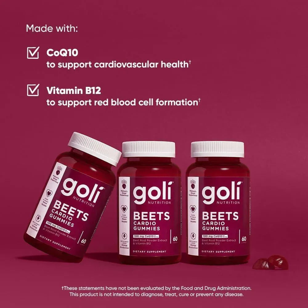 Goli Nutrition Beets Cardio Gummies 60 Gomitas – The Red Vitamin MX