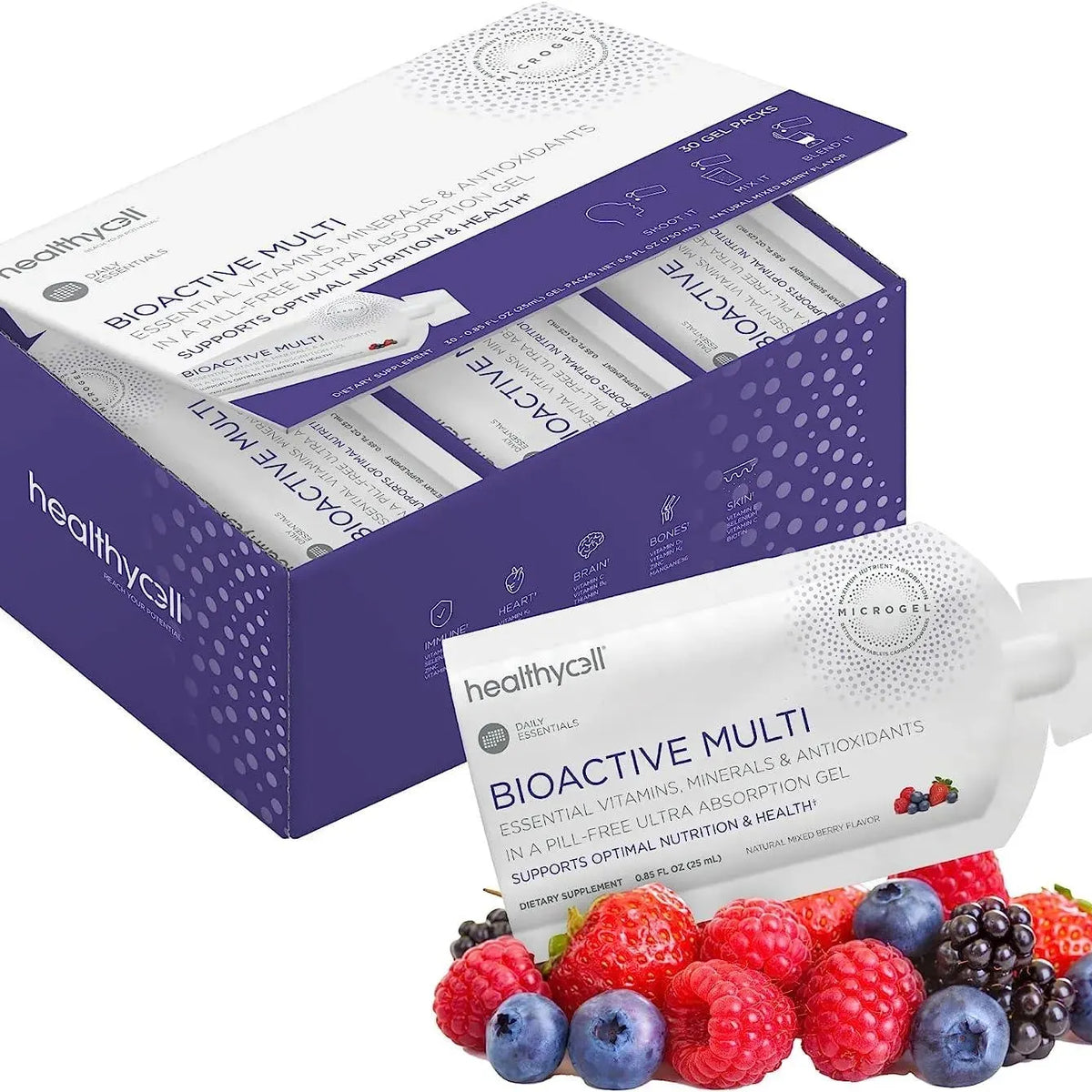Healthycell Bioactive Multi for Adults 30 Paquetes de Gel – The Red ...