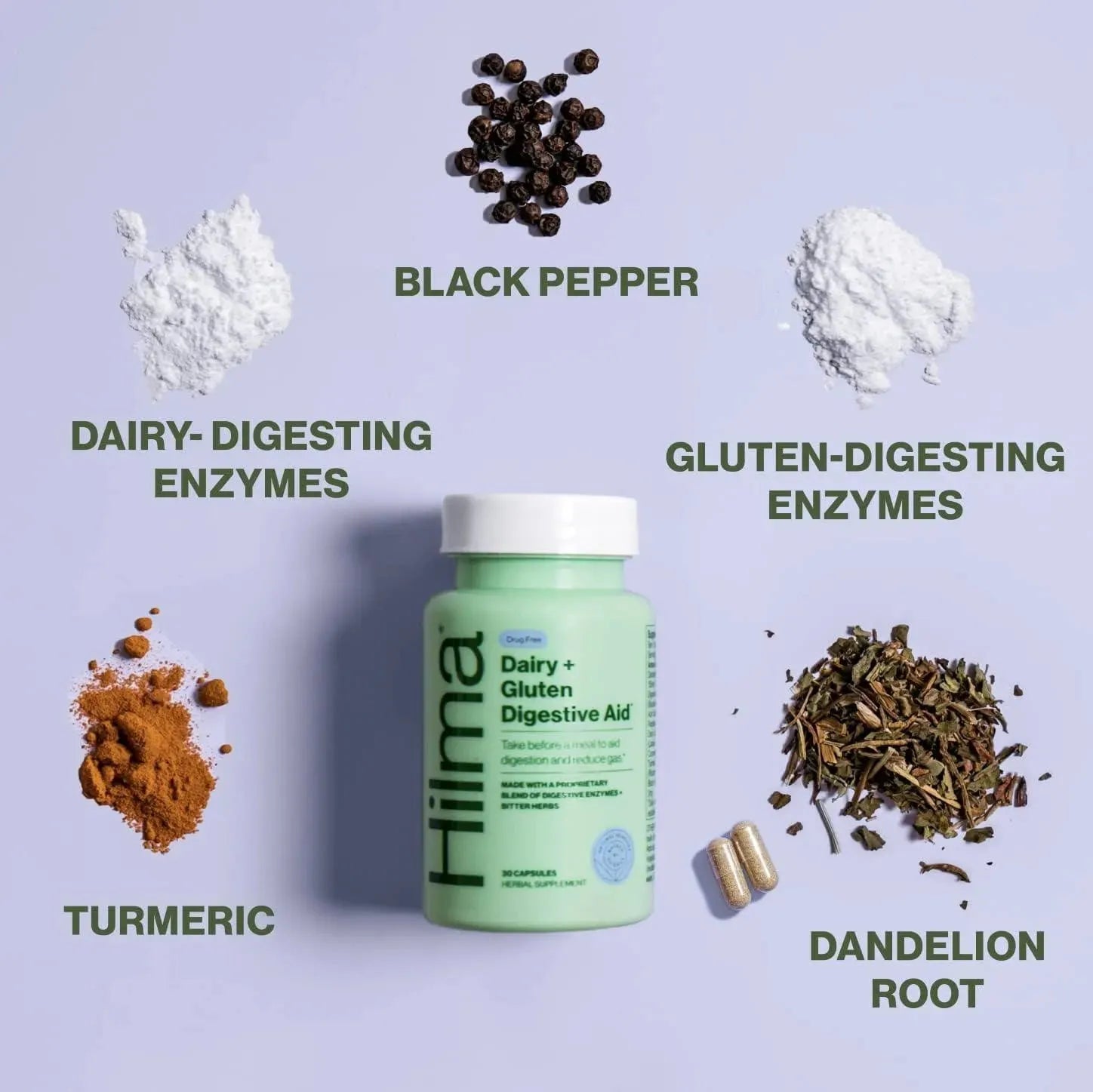 Hilma Digestive Enzymes 30 Capsulas | The Red Vitamin MX