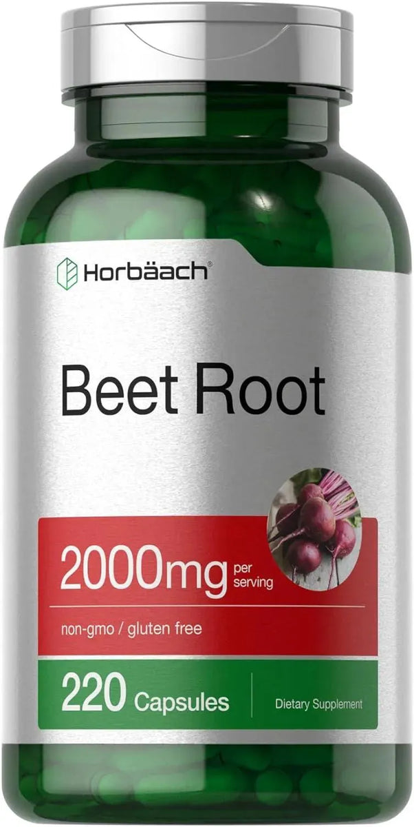 Horbaach Beet Root Powder Capsules 2000Mg. 220 Capsulas – The Red ...