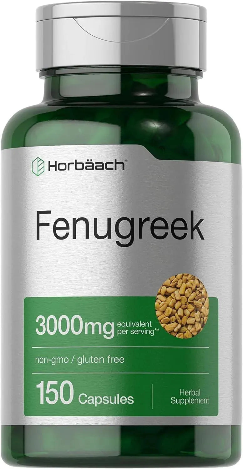 Horbaach Fenugreek Capsules 3000Mg. 150 Capsulas – The Red Vitamin MX