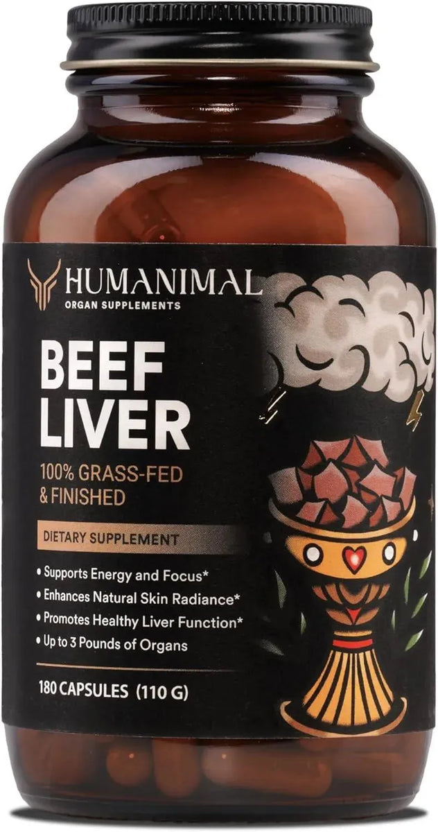 Humanimal Beef Liver 180 Capsulas – The Red Vitamin MX