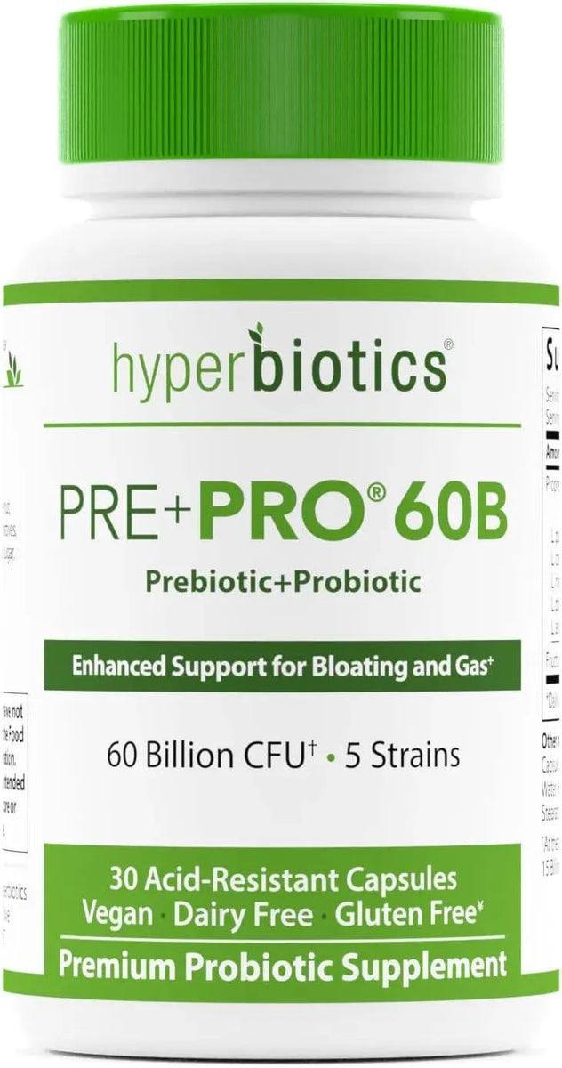 Hyperbiotics Pre Pro Vegan Probiotics + Prebiotics 30 Capsulas – The ...