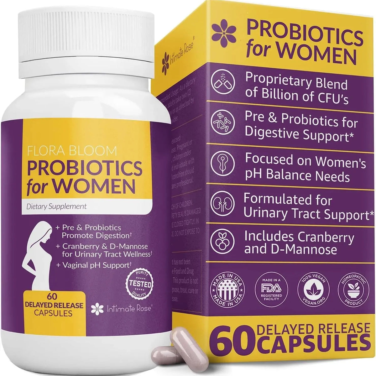 Intimate Rose Complete Vaginal Probiotics for Women 60 Capsulas – The ...