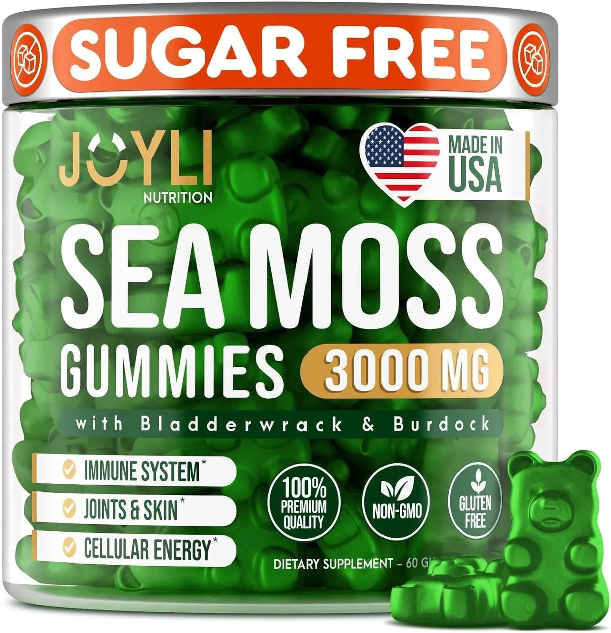 Joyli Nutrition Sea Moss Gummies 60 Gomitas – The Red Vitamin MX
