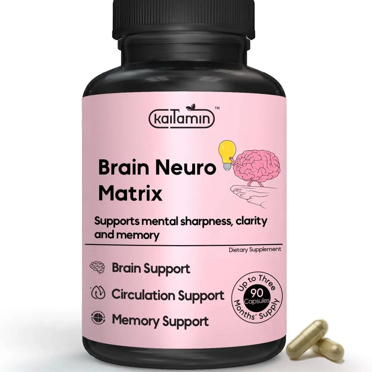 Kaitamin Nootropic Brain Neuro Matrix 90 Capsulas – The Red Vitamin MX
