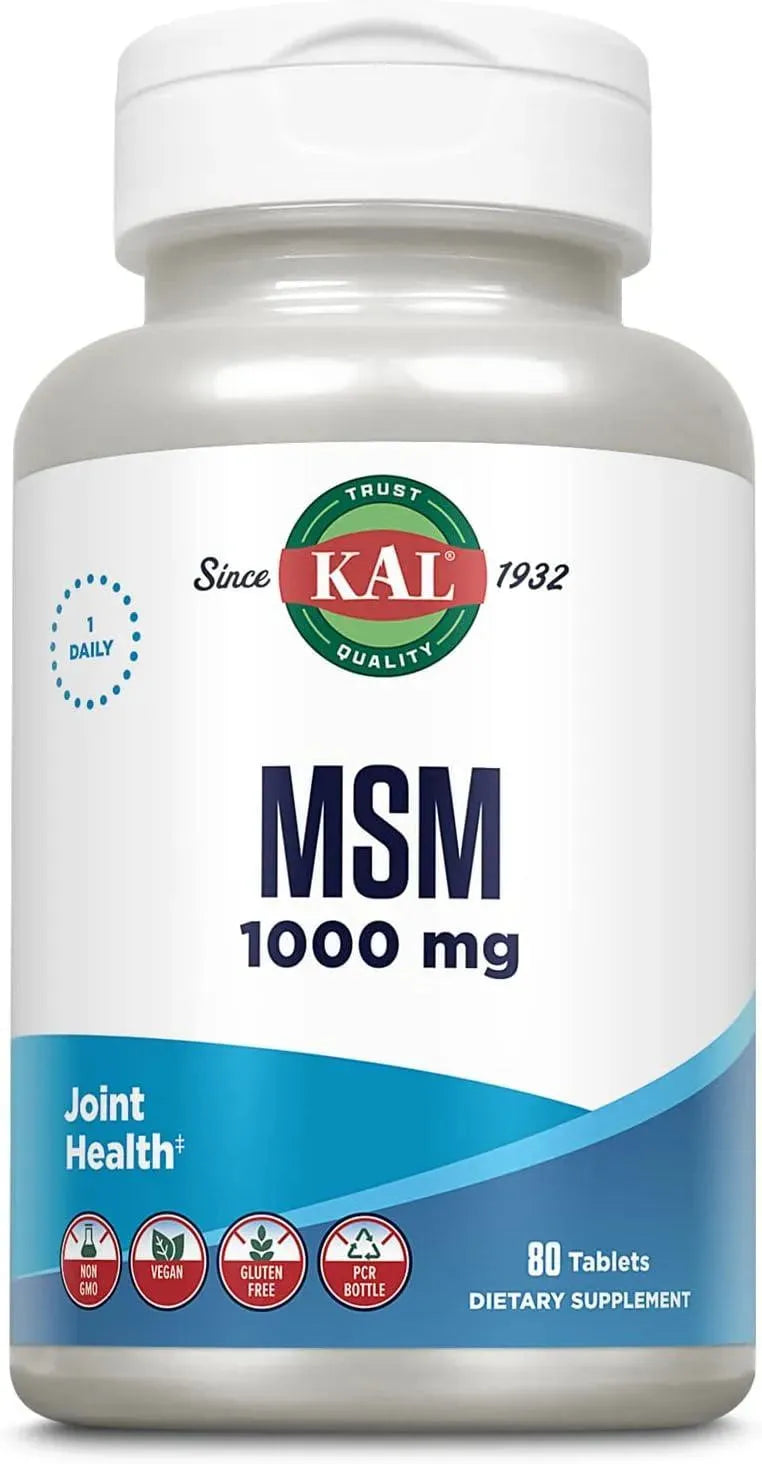 KAL MSM 1000Mg. 80 Tabletas – The Red Vitamin MX