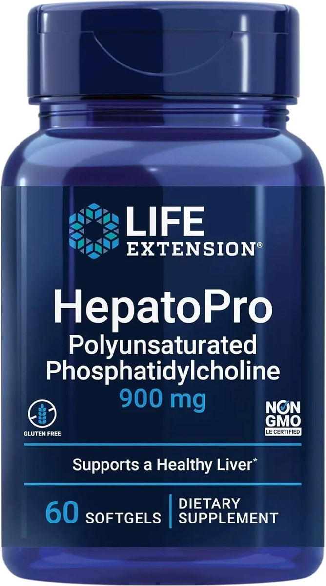 Life Extension HepatoPro Polyunsaturated Phosphatidylcholine 60 Capsul ...
