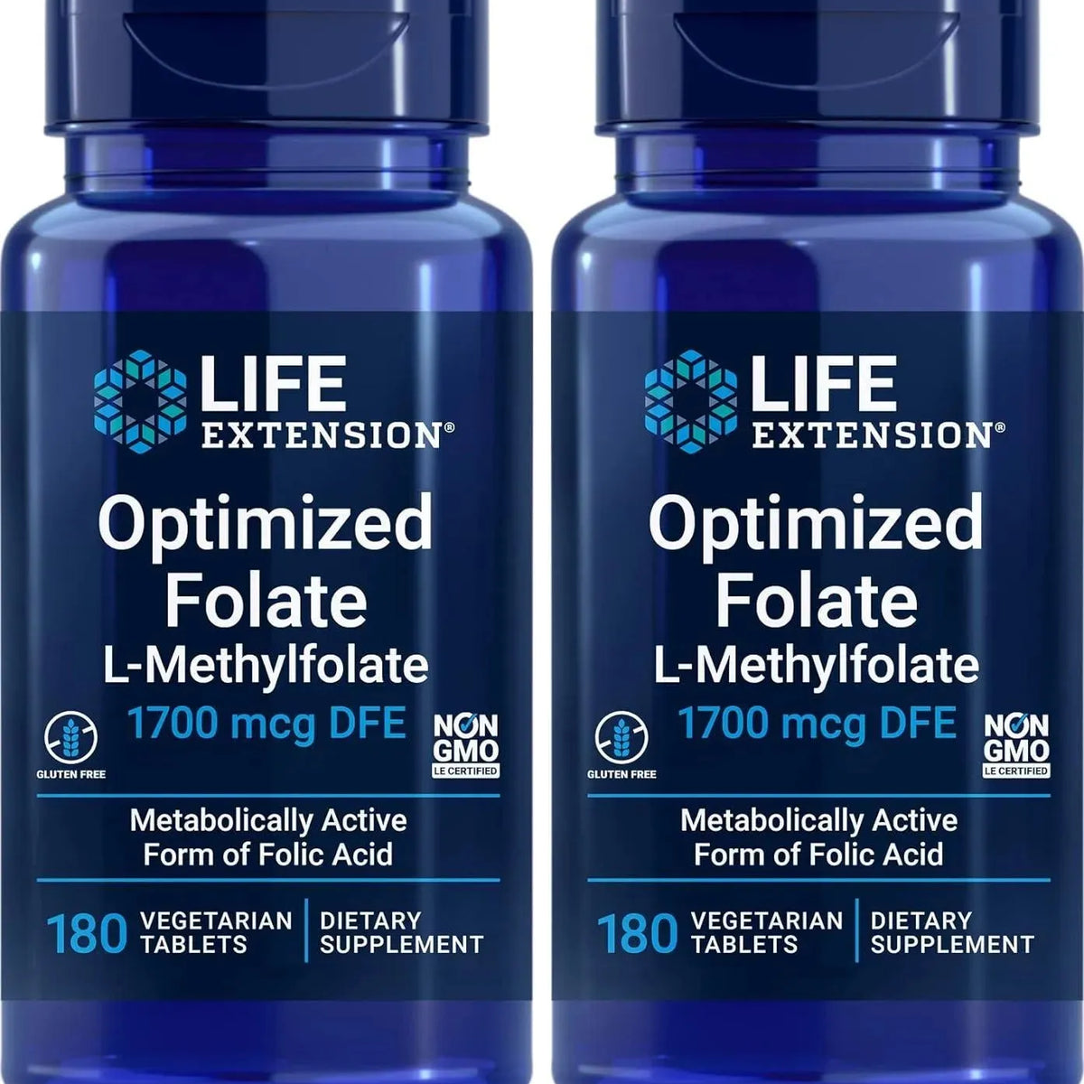 Life Extension Optimized Folate (L-Methylfolate) 1700mcg 180 Tabletas ...