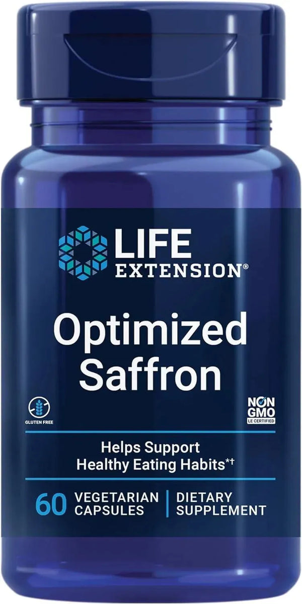 Life Extension Optimized Saffron 60 Capsulas – The Red Vitamin MX