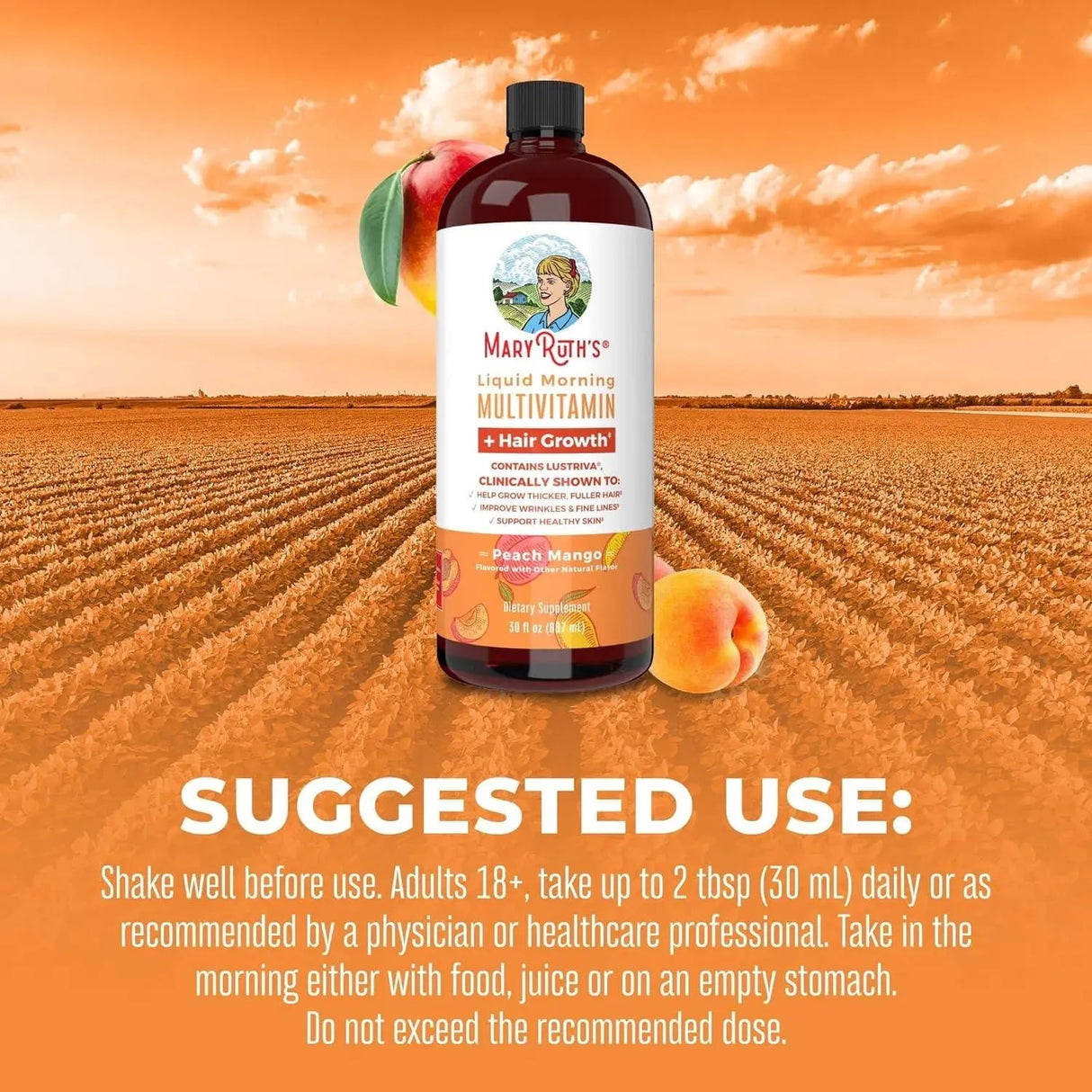 MaryRuth Organics Multivitamin Multimineral + Hair Growth Vitamins 887 ...