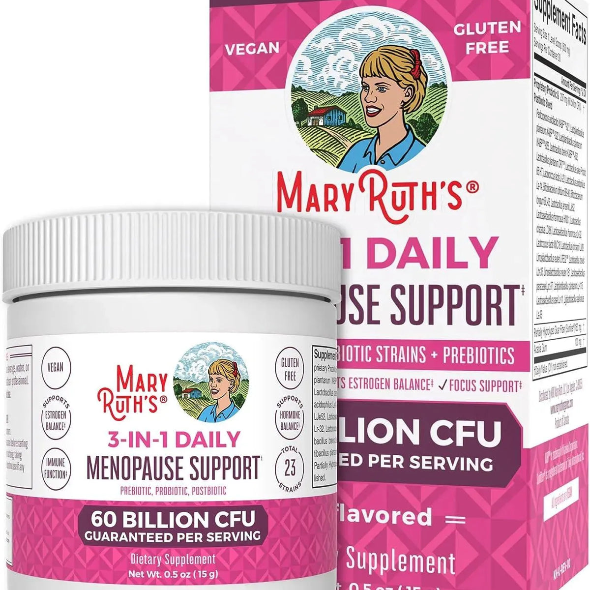 MaryRuth's 3-in-1 Menopause Support Probiotic Powder 15Gr. – The Red ...