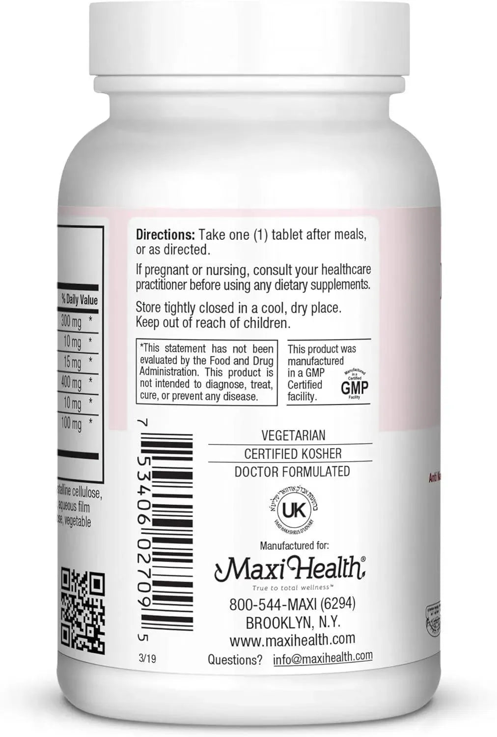 Maxi Health Digest Support 90 Tabletas – The Red Vitamin MX