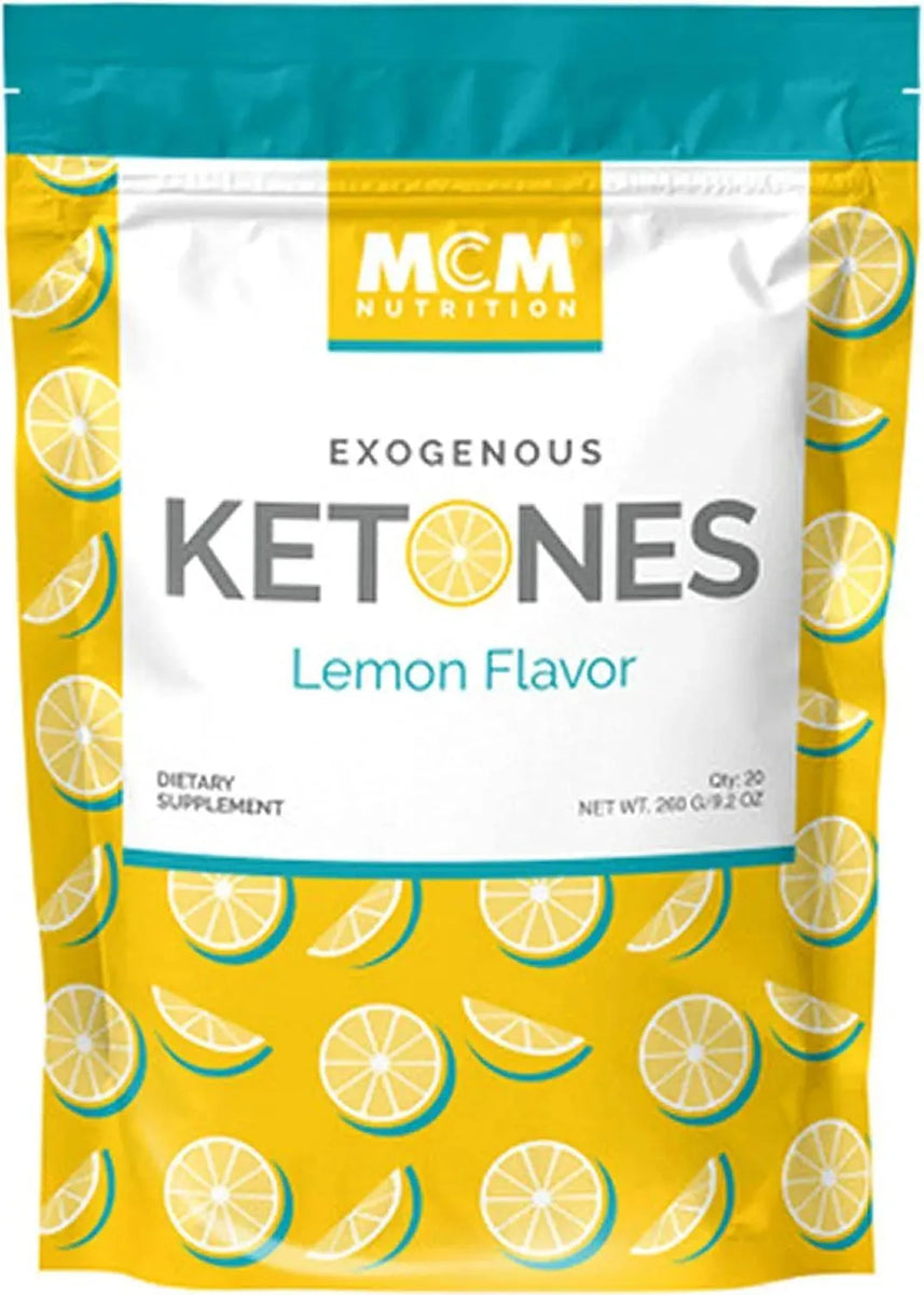 MCM Nutrition Exogenous Ketones Powder and BHB Caffeine Free Lemon 20 ...