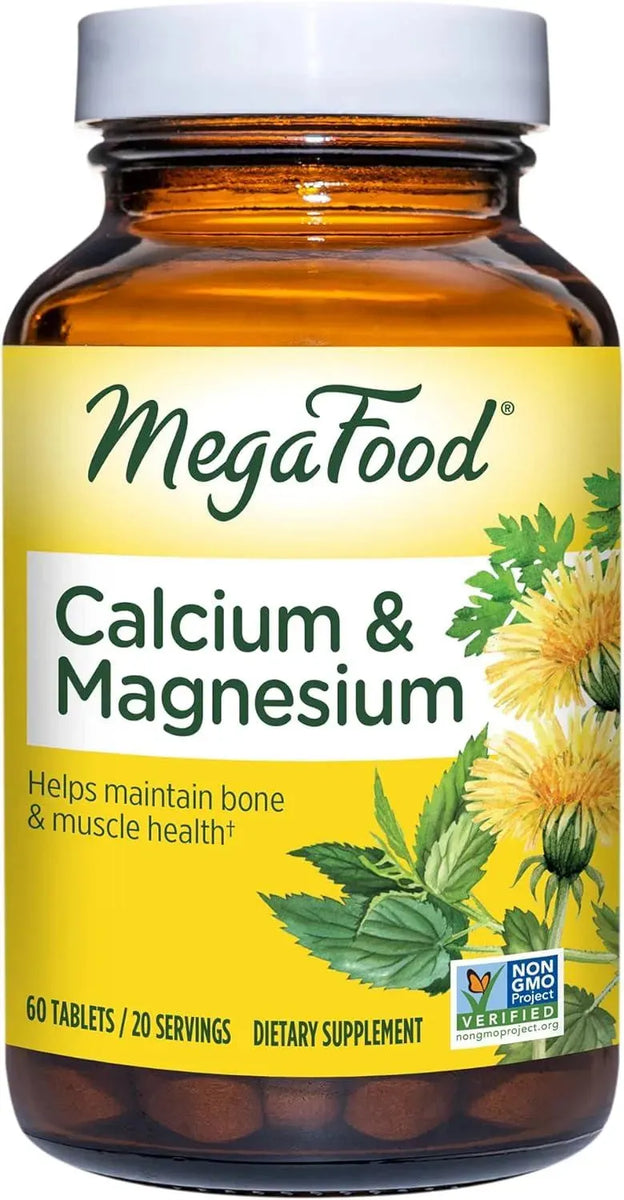 MegaFood Calcium Magnesium 60 Tabletas – The Red Vitamin MX