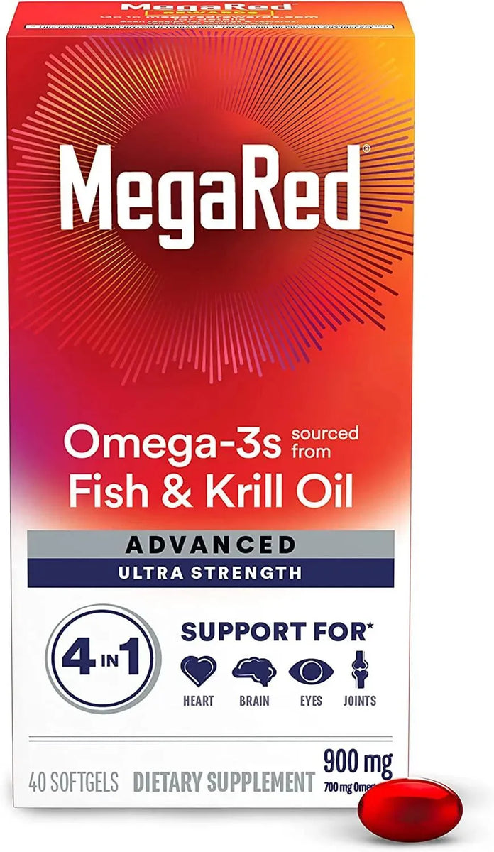 MegaRed Advanced Brain, Heart, Joints & Eye Support Omega 3 Antarctic ...