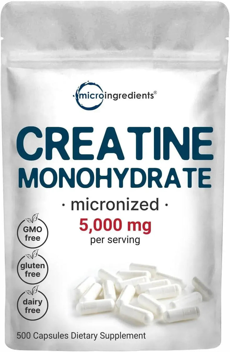 Micro Ingredients Creatine Monohydrate 5,000Mg. 500 Capsulas – The Red ...