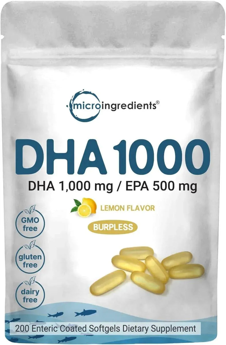 Micro Ingredients Omega 3 Fish Oil DHA 200 Capsulas Blandas – The Red ...