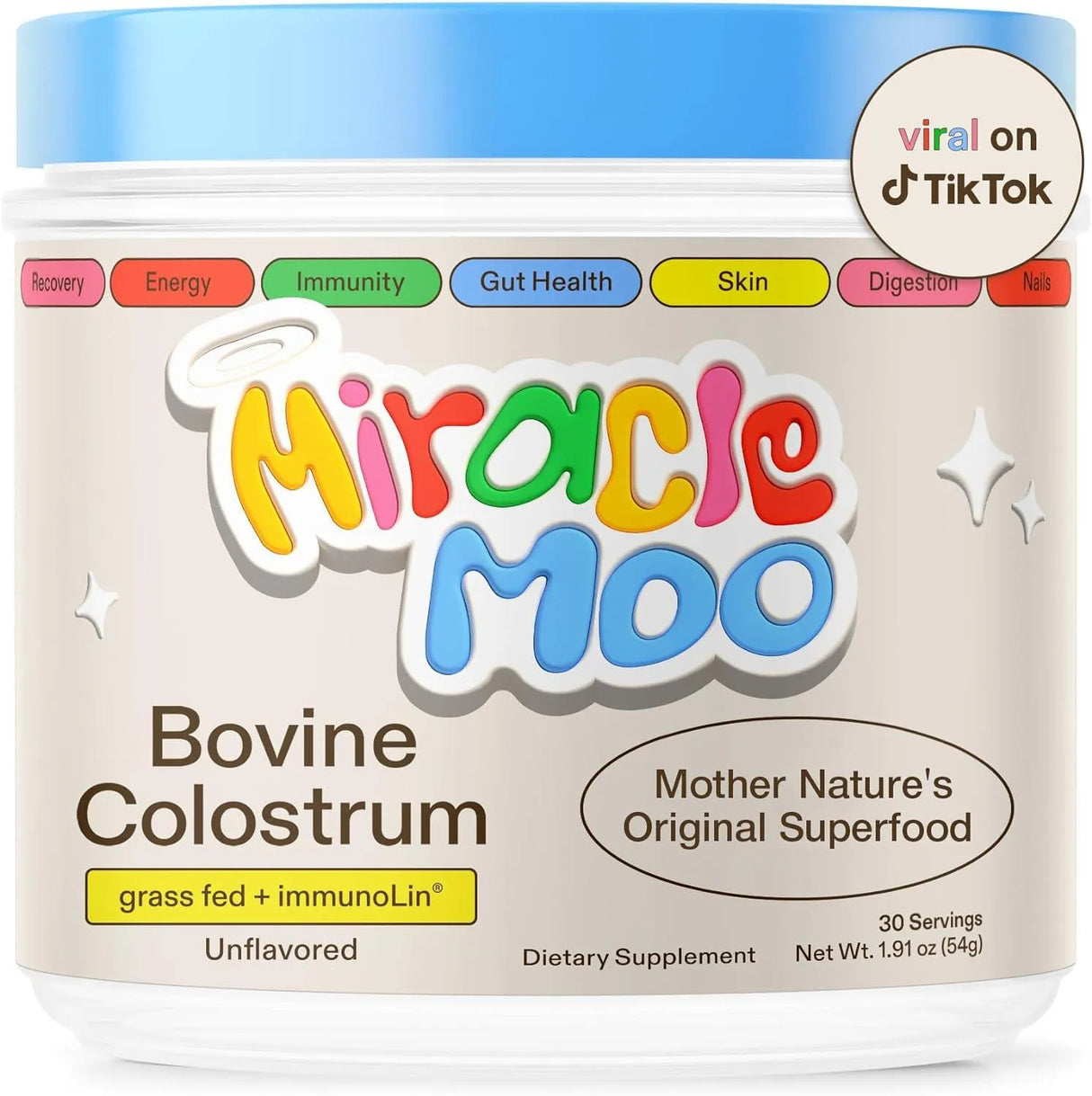 Miracle Moo Grass Fed Bovine Colostrum Supplement – The Red Vitamin MX