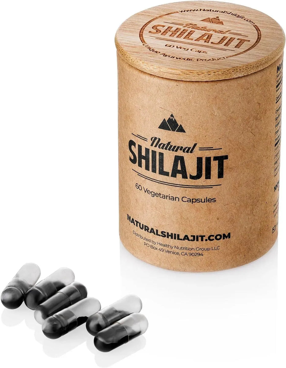 Natural Shilajit Supplement with Fulvic Acid & Trace Minerals 60 ...
