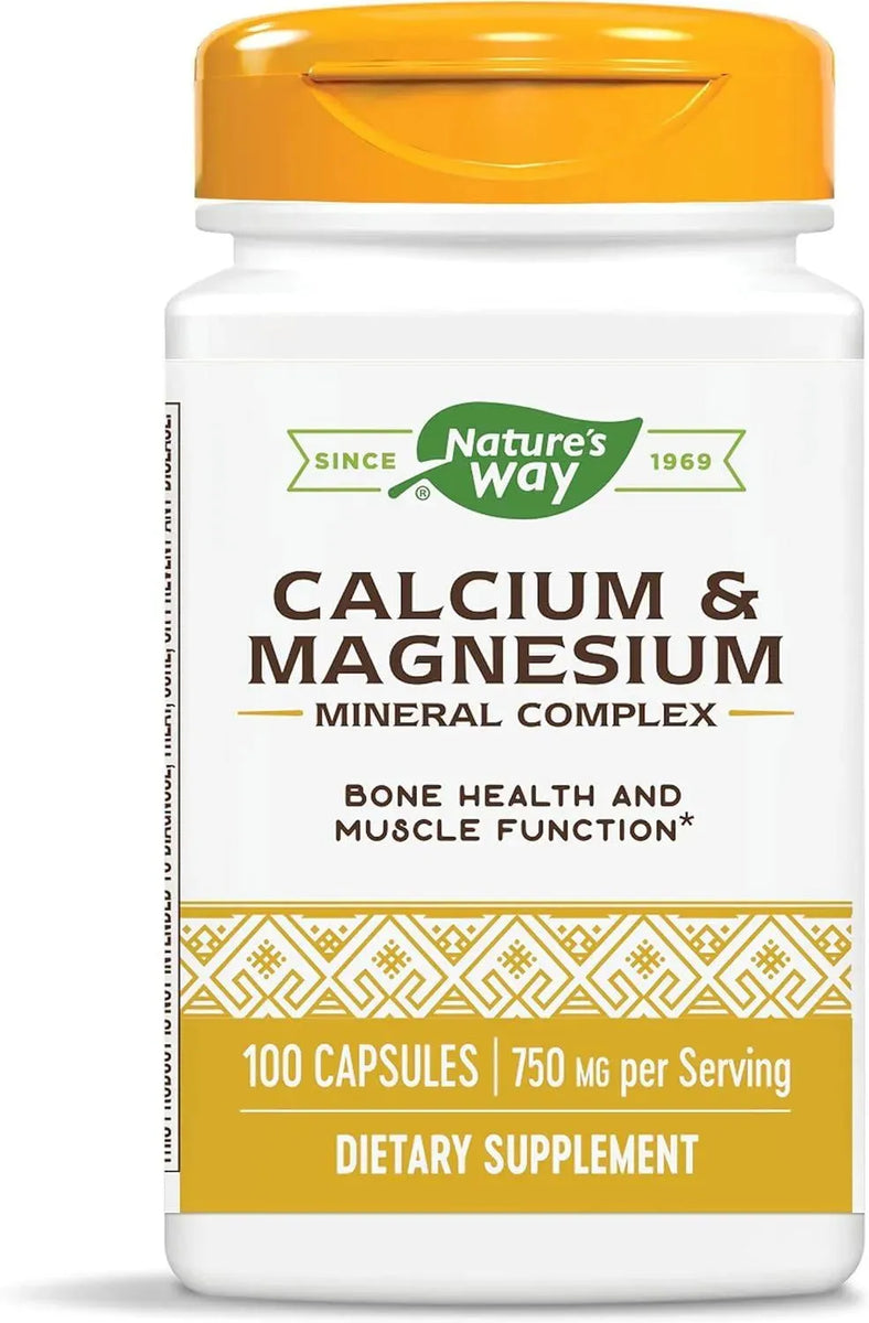Nature's Way Calcium & Magnesium Mineral Complex 750Mg. 100 Capsulas ...