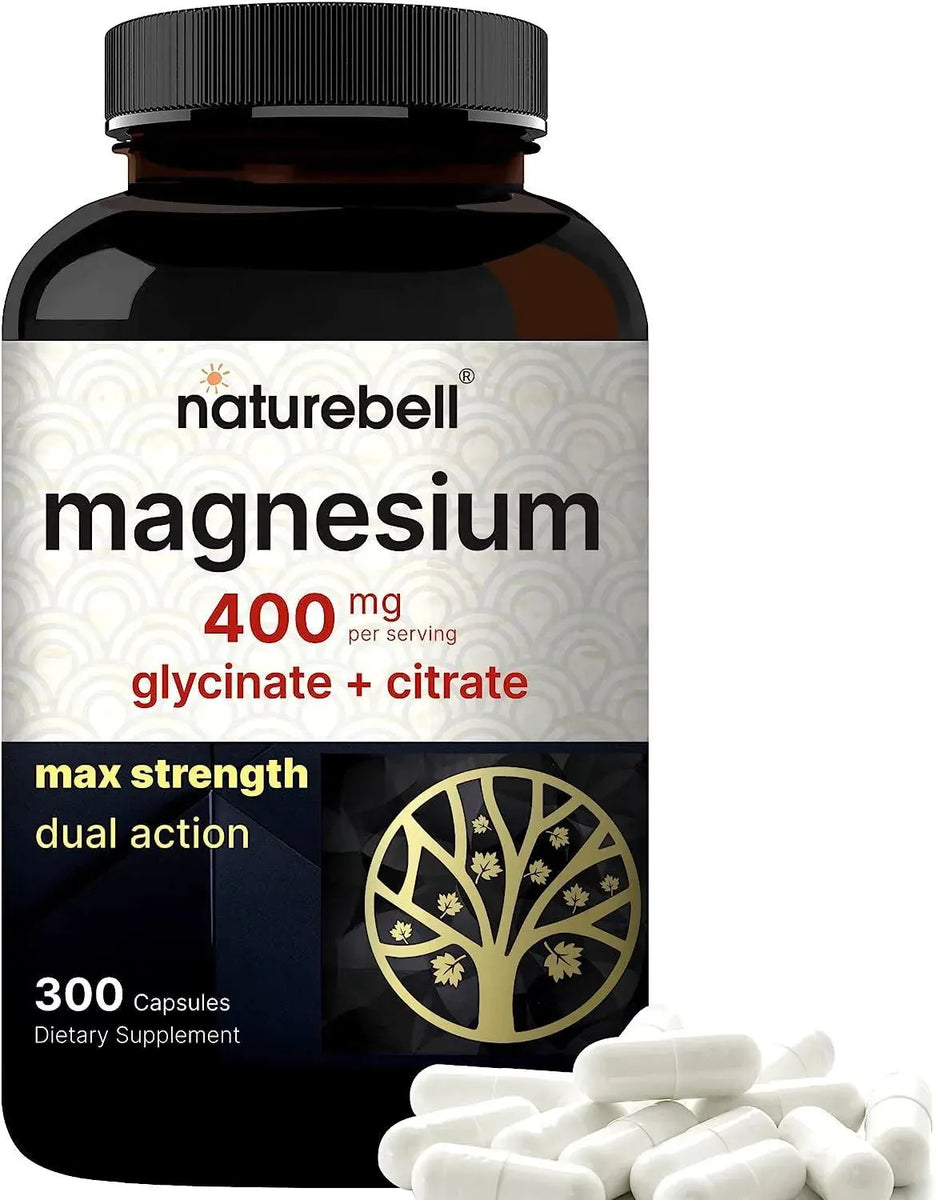 NatureBell Magnesium Complex 400Mg. Glycinate + Citrate 300 Capsulas ...