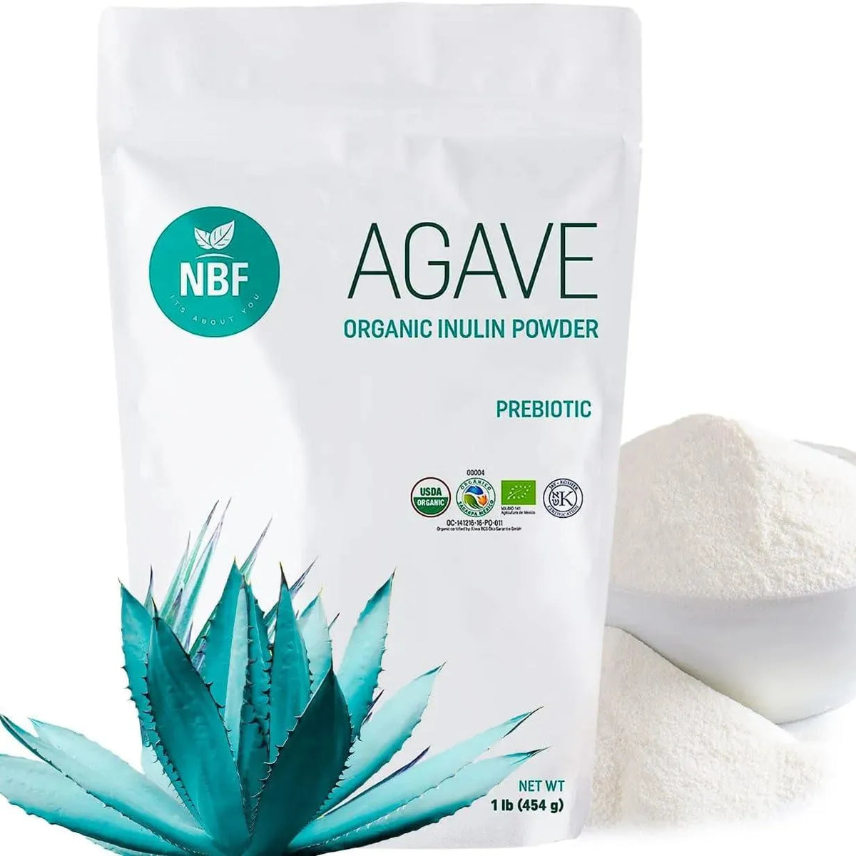 NBF Organic Agave Inulin Powder 454Gr. – The Red Vitamin MX