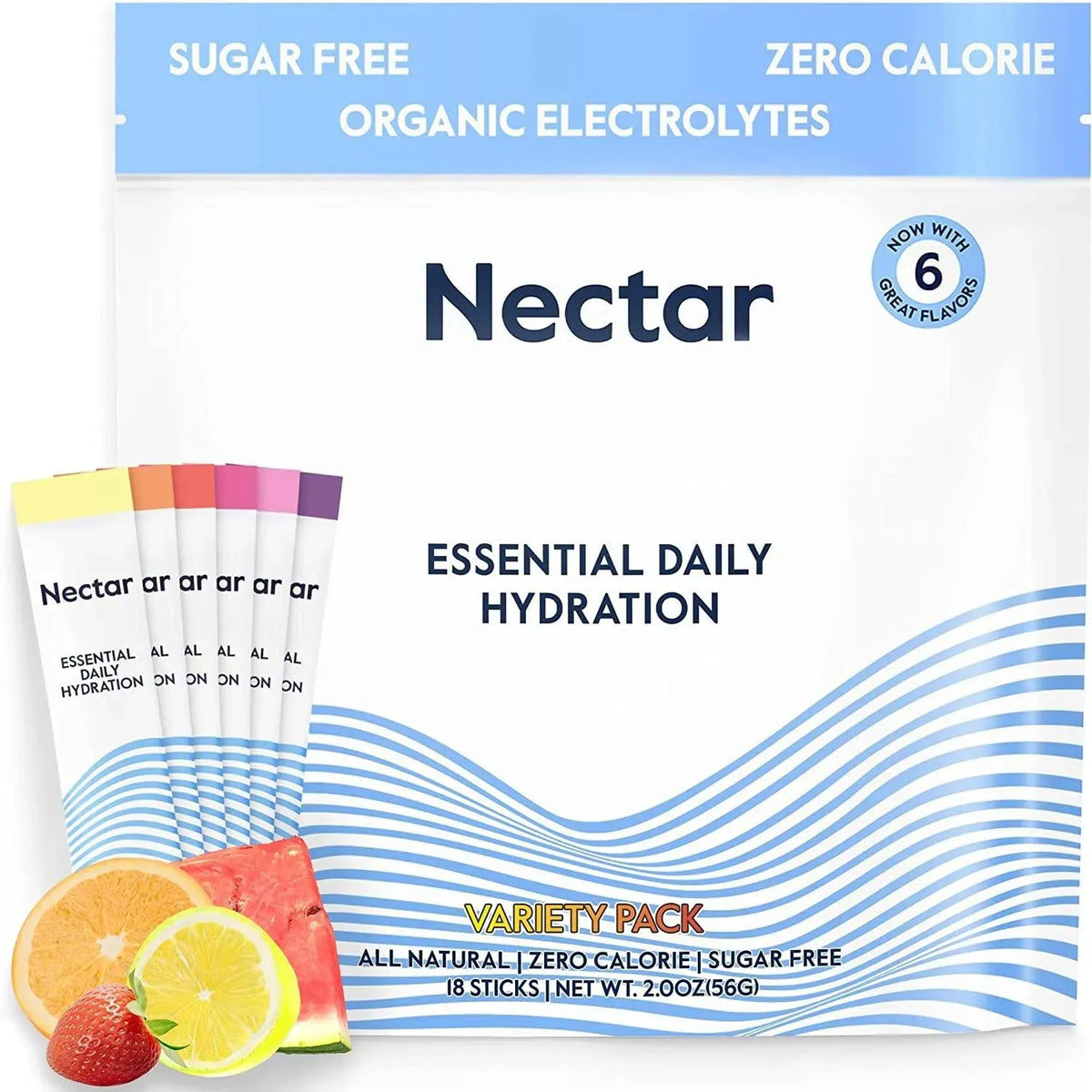 Nectar Hydration Packets Electrolytes Powder Variety Pack 18 Paquetes ...