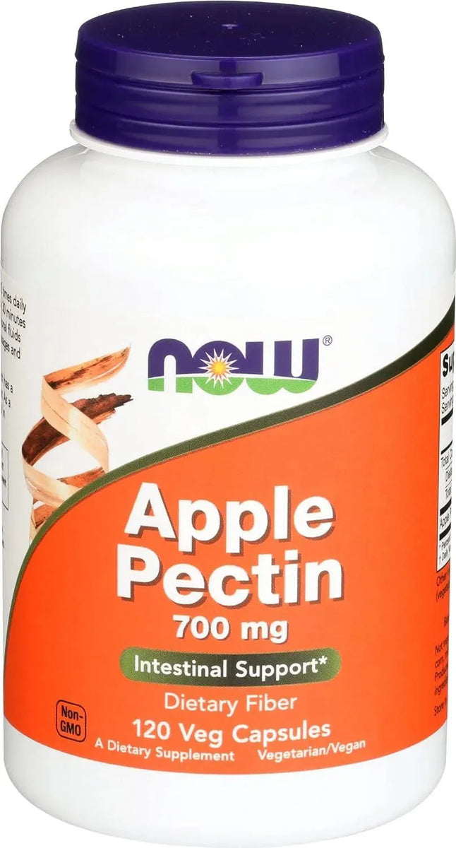 Now Supplements Apple Pectin 120 Capsulas – The Red Vitamin MX