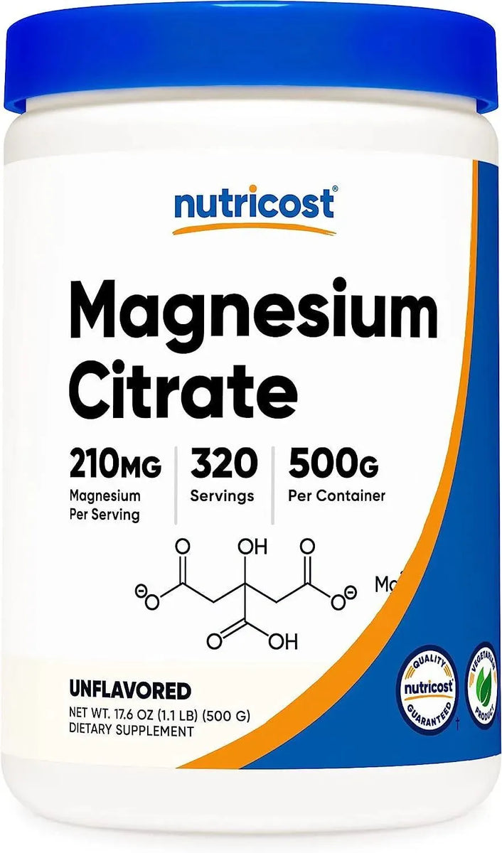 Nutricost Magnesium Citrate Powder 500Gr. – The Red Vitamin MX