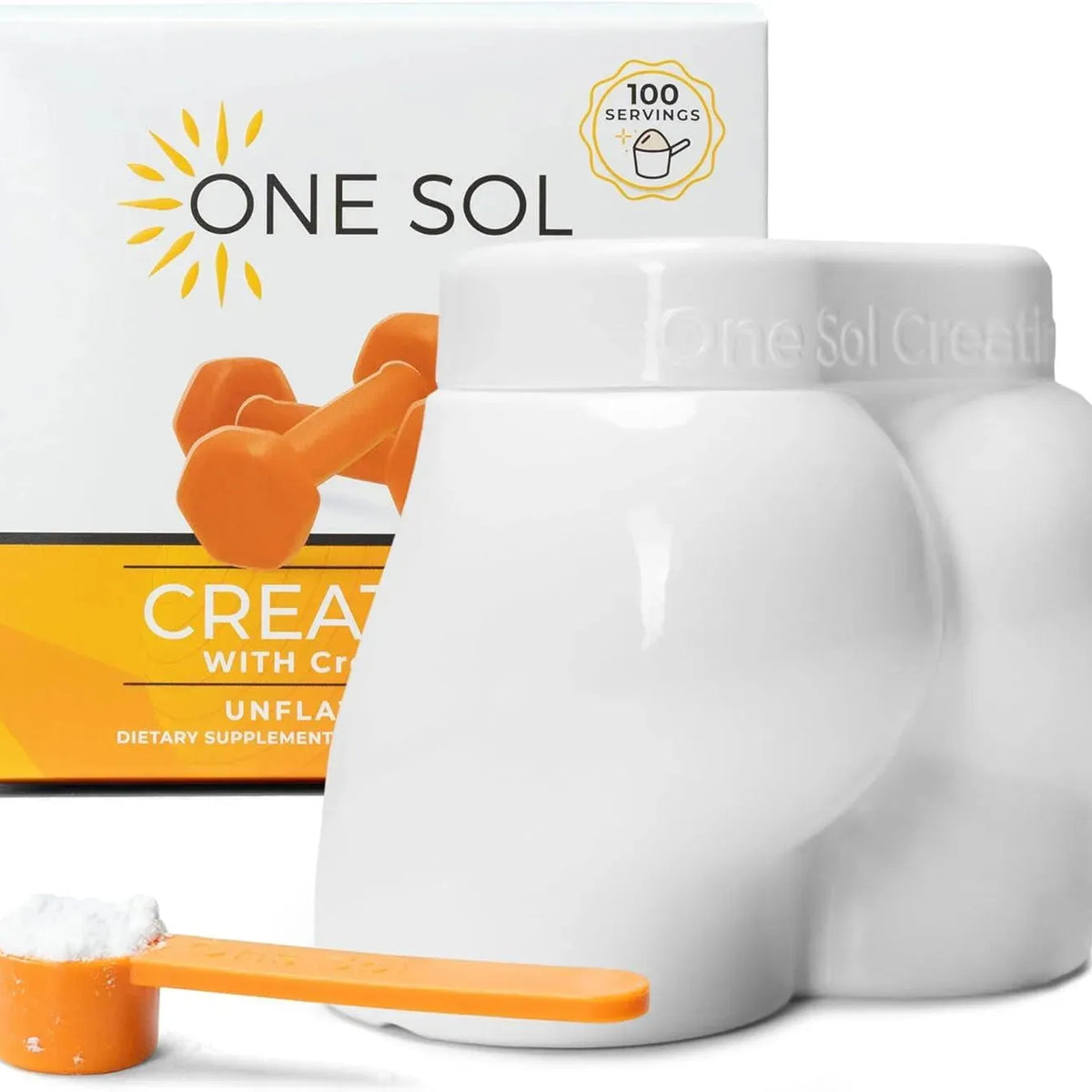 One Sol Creatine for Women Booty Gain 100 Servicios 250Gr. – The Red ...