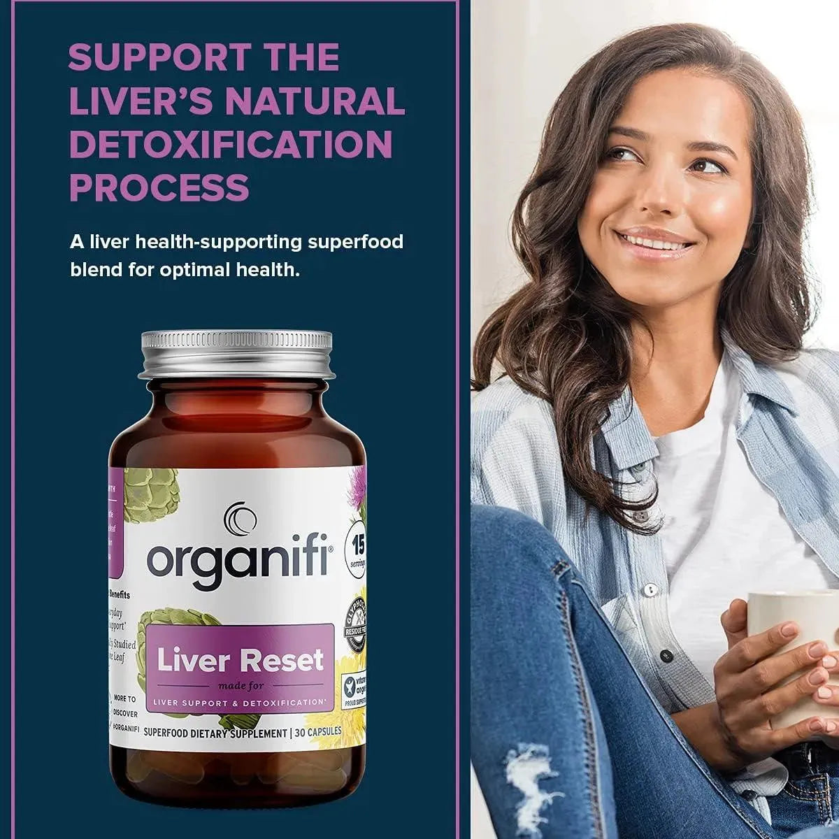 Organifi Liver Reset 30 Capsulas – The Red Vitamin MX