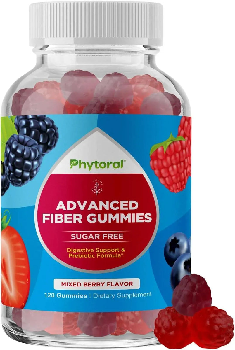 Phytoral Fiber Gummies for Adults Sugar Free 120 Gomitas – The Red ...