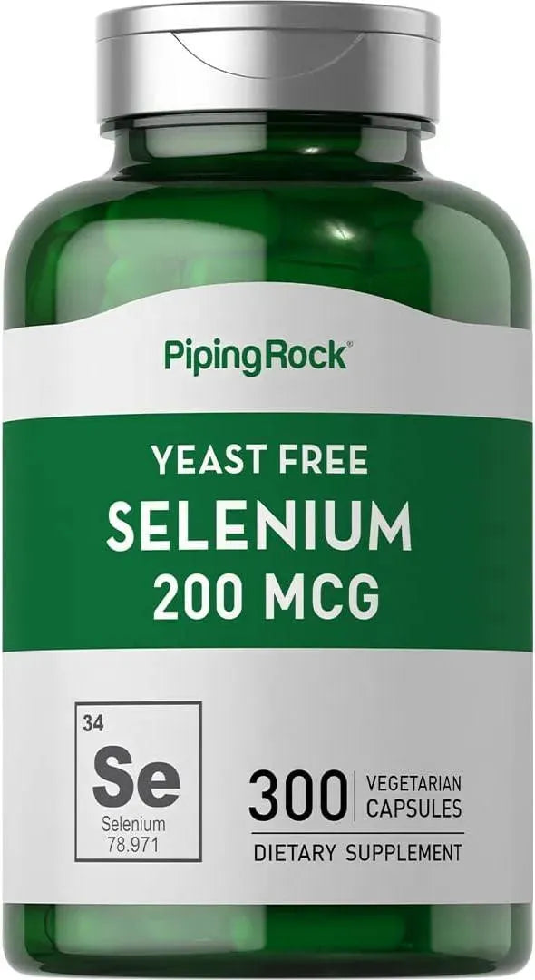Piping Rock Selenium 200mcg 300 Capsulas – The Red Vitamin MX