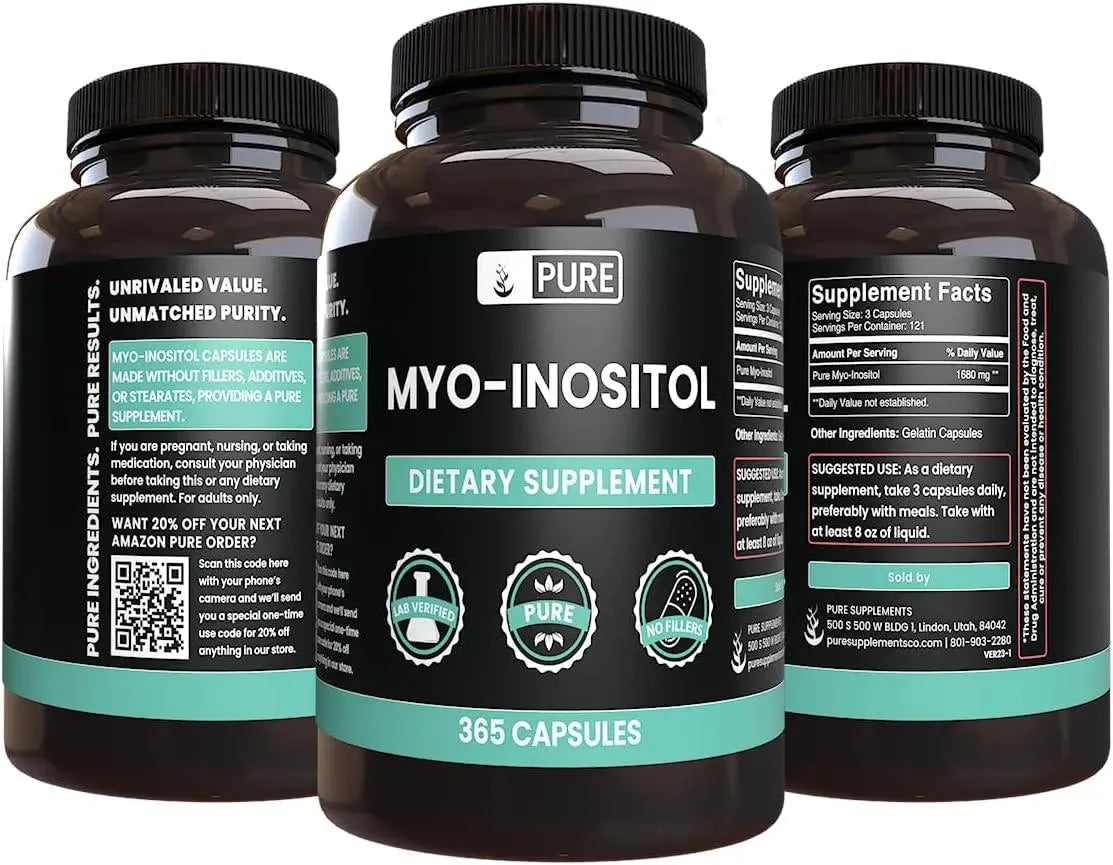 Pure Original Ingredients Myo-Inositol 365 Capsulas – The Red Vitamin MX