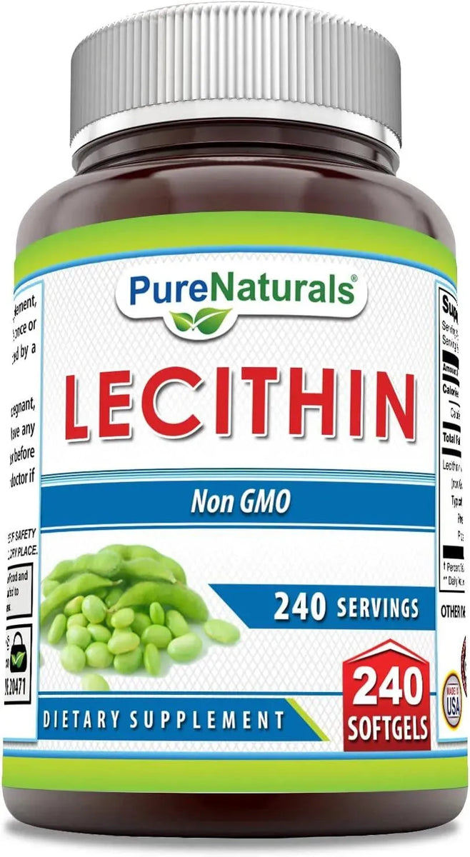 Pure Naturals Lecithin 240 Capsulas Blandas – The Red Vitamin MX