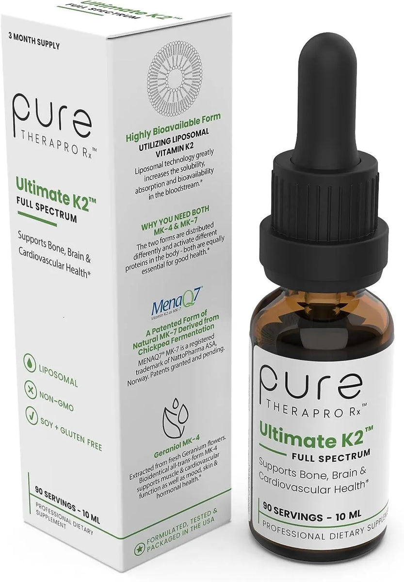 Pure TheraPro Rx Ultimate K2 Supplement 600mcg 10Ml. – The Red Vitamin MX