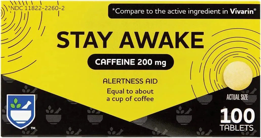 Rite Aid Stay Awake Tablets Caffeine 200Mg. 100 Tabletas – The Red ...
