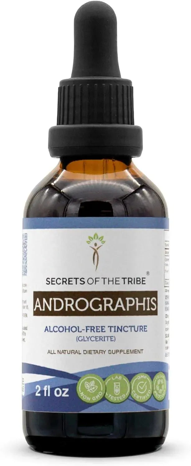 Secrets of the Tribe Andrographis Alcohol-Free Liquid Extract 2 Fl.Oz ...