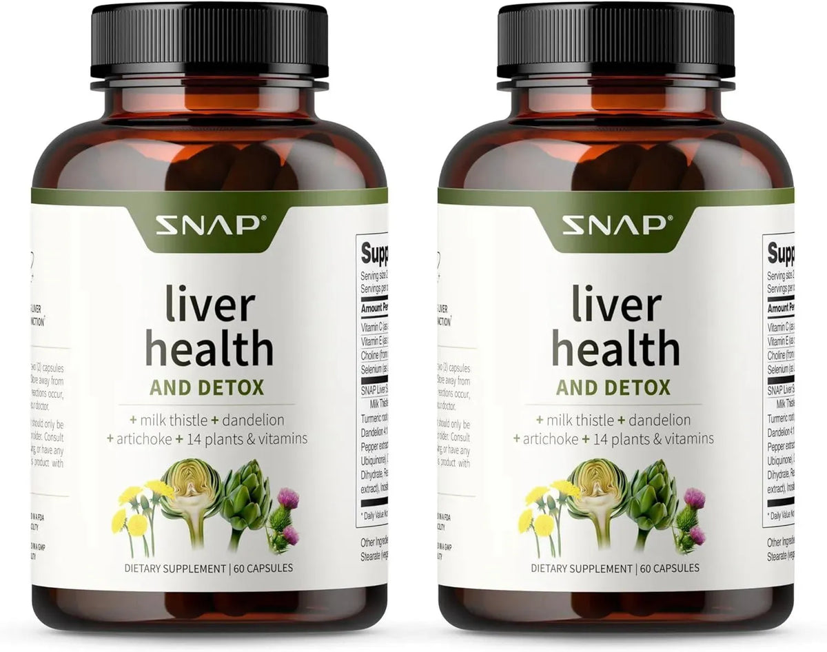 Snap Supplements Liver Health Support 60 Capsulas 2 Pack – The Red ...