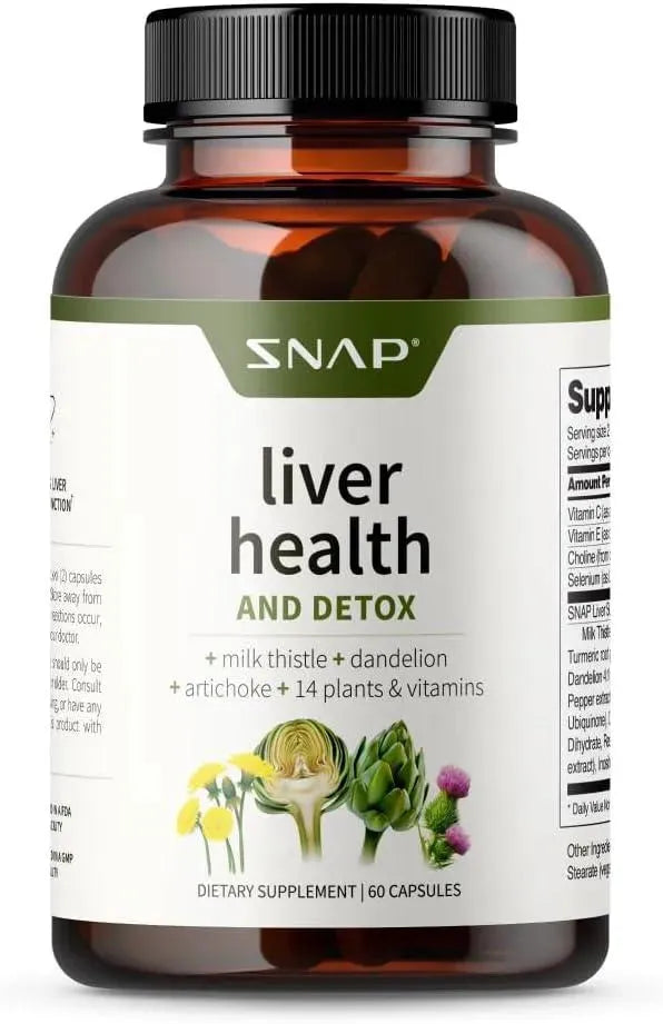Snap Supplements Liver Health Support 60 Capsulas – The Red Vitamin MX