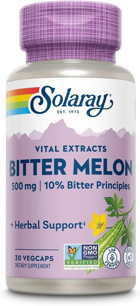 SOLARAY Bitter Melon Fruit Extract 30 Capsulas – The Red Vitamin MX