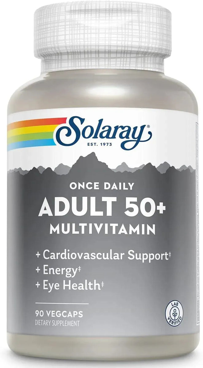 Solaray Once Daily Adult 50+ 90 Capsulas – The Red Vitamin MX