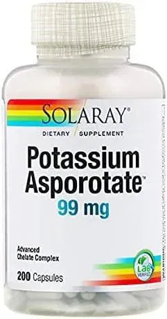 Solaray Potassium Asporotate Highly Advanced 99Mg. 200 Capsulas – The ...
